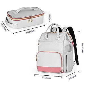 Damero Wearable Breast Pump Bag with Cooler, Compatible with Willow and Elvie Breast Pump, Breast Pump Carrying Bag with Compartment and Laptop Sleeve for Working Moms, Patent Pending