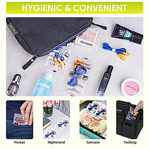 TICONN 100 Pairs Reusable Silicone Ear Plugs for Sleeping Noise Cancelling, 25dB NRR Corded Earplugs for Study Concentration Travel (100 Pairs)