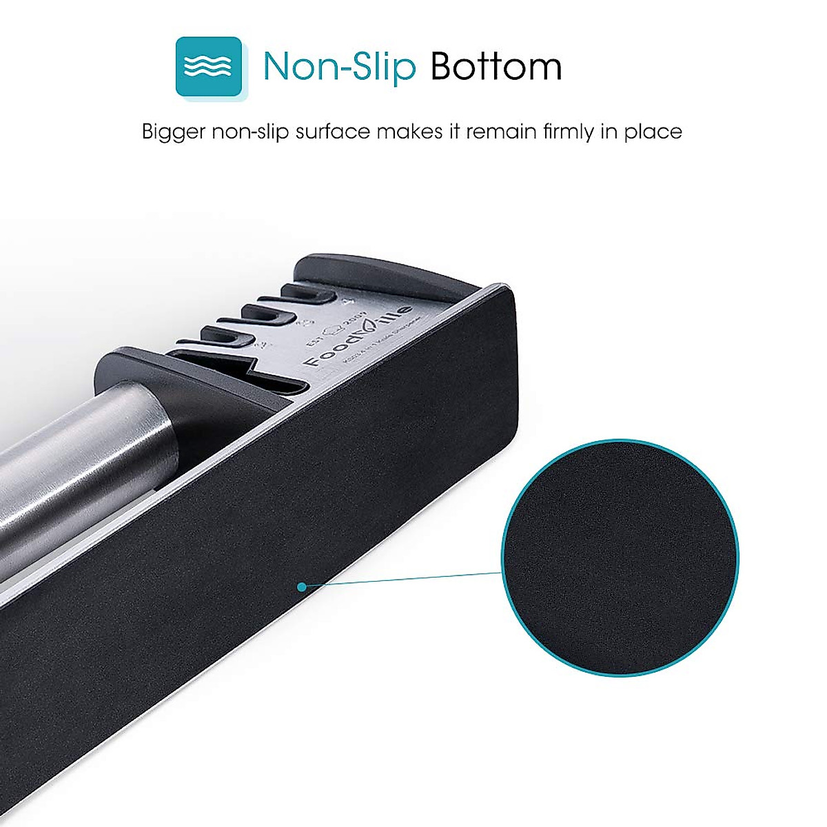 FoodVille KS04 Knife Sharpener for Kitchen Knife Pocket Knife Hunting Knives Including Straight Blades and Scissors (4 Slots) (Black)