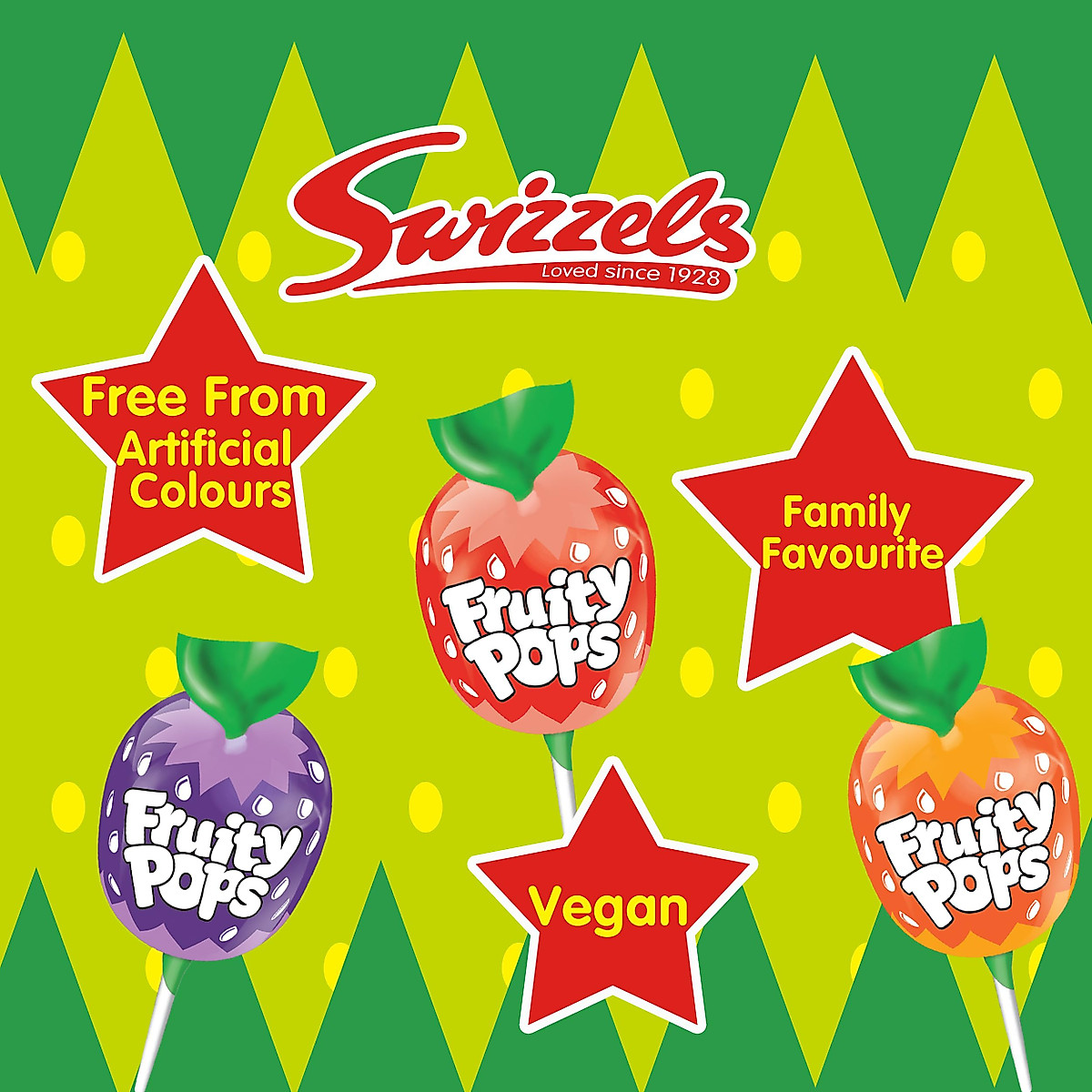 Swizzels Matlow Fruity Pops Lollies Sweets (1 x 3 kg)