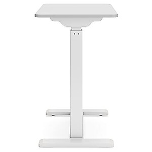 Signature Design by Ashley Lynxtyn Adjustable Height Side Desk, 28"W x 16"D x 26/41"H, Black