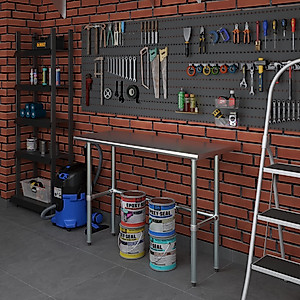 18 in. x 48 in. Open Base Stainless Steel Work Table | Residential & Commercial | Food Prep | Heavy Duty Utility Work Station | NSF