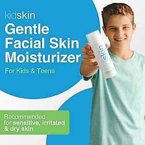 Kidskin - Gentle Skin Moisturizer for Dry Skin and Other Skin Types, Hydrating Face Moisturizer, Vegan Kid and Teen Skin Care, Skincare Products for Face, 2 fl oz.