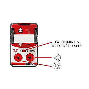 BRIO Remote Control Travel Train - Kids Toy with Light and Sound Features | Battery Operated | Compatible with Wooden Railway Tracks | Perfect for Toddlers Age 3+