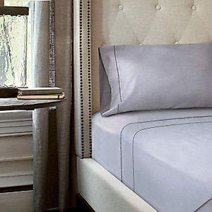 Tempur-Pedic Cool Luxury Sheet Set – Luxurious Softness and Breathable Fabric Keep You Comfortable – Queen, Silver Sconce - Includes 2 Standard Pillowcases, 1 Queen Flat Sheet, 1 Queen Fitted Sheet