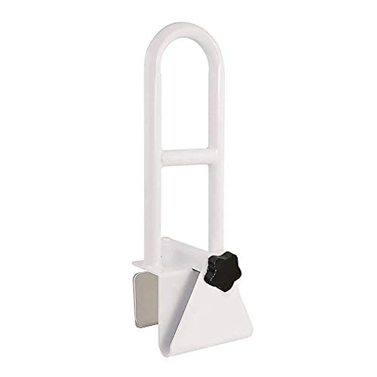 MOASKER Bathtub Safety Rail,White Bathtub Rail Clamp Railing Bath Support Adjustable Shower Hand Grip Handle Assist Grab Bar