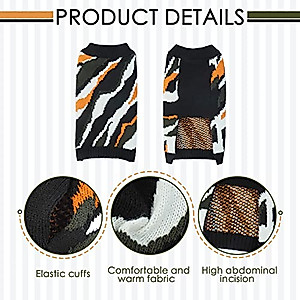 Yagamii Dog Sweater Warm Turtleneck Knitted Pet Sweaters Soft Knitwear Winter Dog Clothes Pullover Classic Coat Clod Weather Clothes for Small Medium Sized Thickened Dog Vest Costume