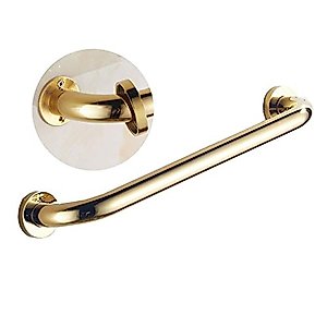 CRODY Bath Wall Attachment Handrails Grab Bar Rails Grab Bar for Bathroom, Shower Room Wall Towel Rack Polished Rubbed,Bronze Handrail Toilet Elderly Safety Non-Slip Handle Assisting Disabled People G