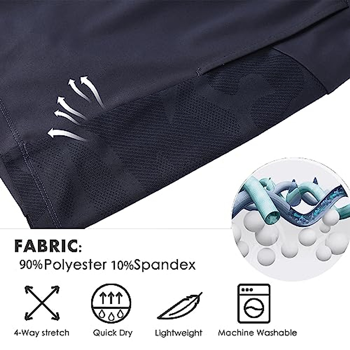 COMFY ONE Womens Active Shorts,Running Shorts for Women with Liner Athletic Short with 2 Pockets School Sport Yoga Golf Summer Beach Dark Gray Medium