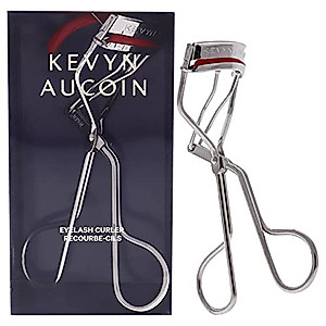 Kevyn Aucoin The Eyelash Curler: Easy use. Long-lasting curl of lashes effect. Wide opening. Stainless steel with two red lash cushions. Pro makeup artist tool for before & after mascara application