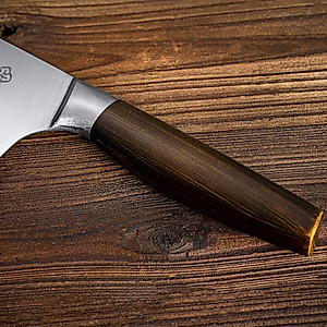 ZHANG XIAO QUAN 7.6 Inches Vegetable Meat Knife Stainless Steel Slice Cleaver, for Home and Restaurant GUIZHONG Series