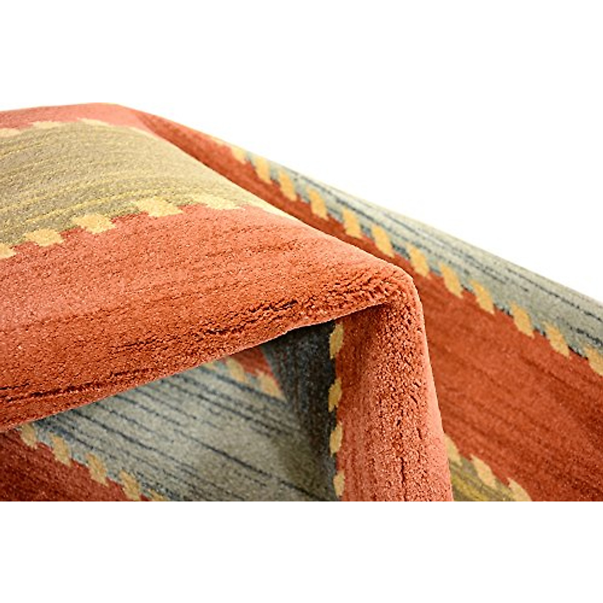 Unique Loom Fars Collection Area Rug - Monterey (8' Round, Multi/ Rust Red)