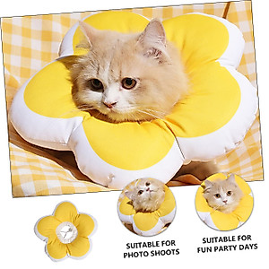 DOITOOL Collar Tarpaulin Headgear The Flowers