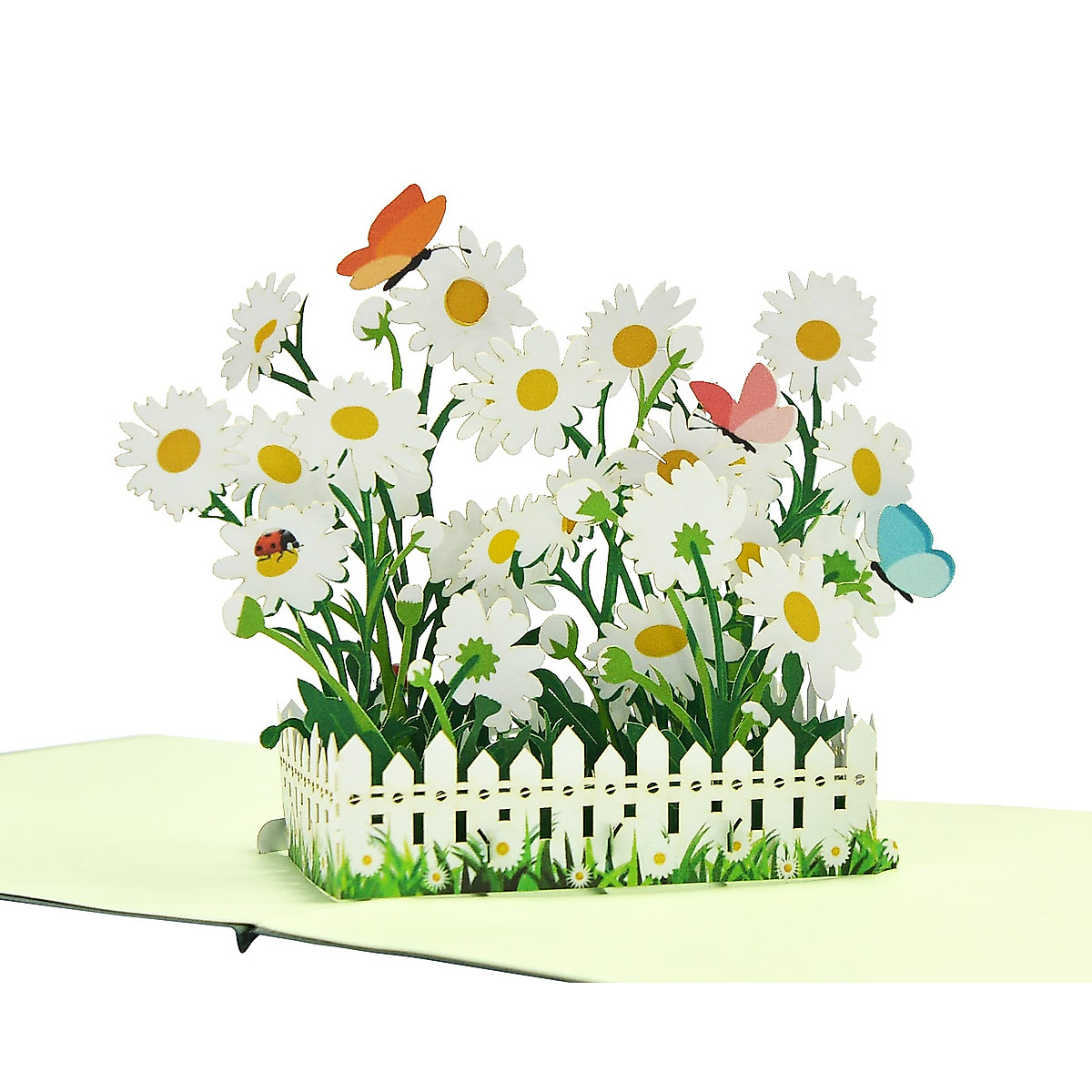 CUTPOPUP Mothers Day Card Pop Up, Birthday 3D Greeting Card (Daisy Flowers)