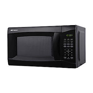 Emerson 0.7 CU. FT. 700 Watt, Touch Control, Black Microwave Oven, MW7302B & Keurig K-Mini Single Serve Coffee Maker, Black