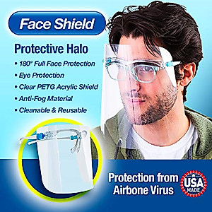 ArtToFrames SH-G-CLEAR-2-2 Clear This is a face Shield, 2 Pack, 2 Count