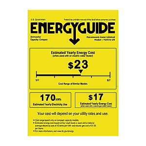 Think Gizmos Counter Top Dishwasher with Water Tank 7.5L - No Hookup Required. Compact Dishwasher with 5 Programmes, Drying Cycle, Touch Controls