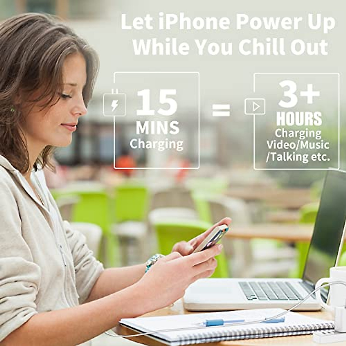 [Apple MFi Certified] iPhone 14 13 Fast Charger, Linocell 2Pack 20W USB-C Power Delivery Wall Charger Plug+6FT Type-C to Lightning Cable Quick Charge for iPhone 14/14 Pro/13/12/11/XS/XR/X/iPad/AirPods