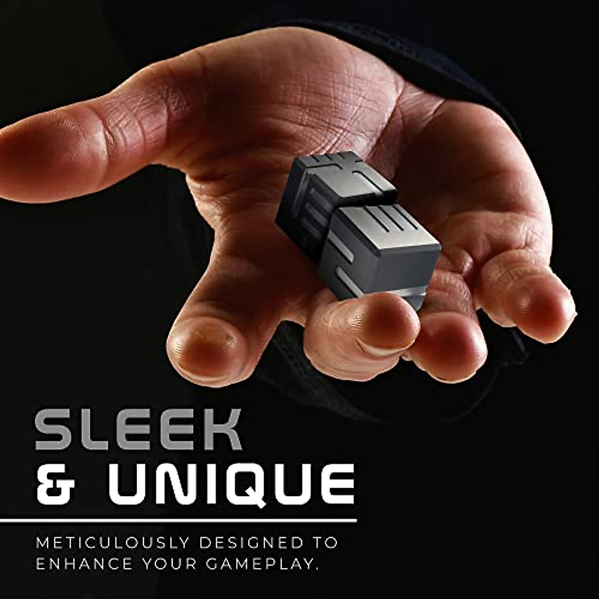 AKO DICE I - Gunmetal - Custom Metal dice Version 1 by AKO Dice. 16mm D6 Game dice with Redesign Concept.