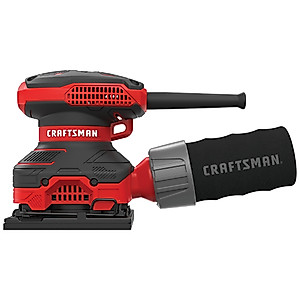 CRAFTSMAN Electric Sander, 1/4 inch Sheet, 13,500 OPM, 2 Amp, Corded (CMEW230)