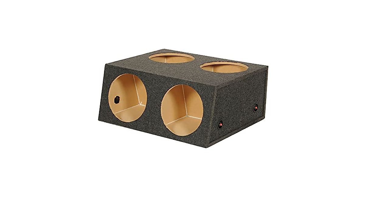 Q Power Quad 4 Hole 12 Inch Subwoofer Box for Deep Bass