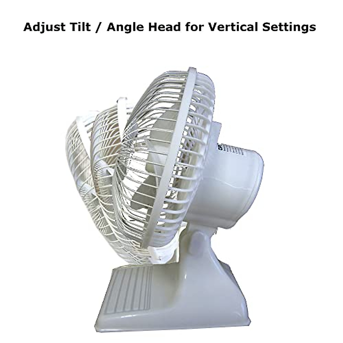 Optimus F-0610 6 Inch Personal Table Fan , White