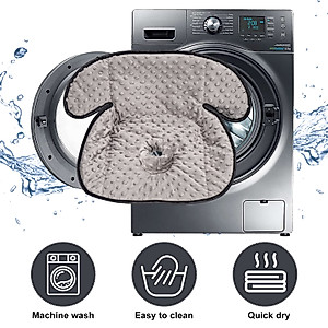 Piddle Pad Car Seat Protector, Waterproof Potty Training Seat Saver Pads for Infants Baby and Toddlers, Machine Wash and Dry（Grey)