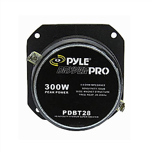 Pyle Pro Dryver 1 Inch 300 Watt Heavy Duty Titanium Super Car Tweeter (12 Pack)