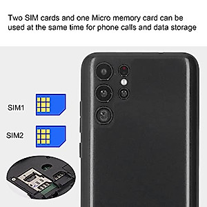 Dpofirs S22 Smartphone Unlocked, 6.26in FHD Screen, 4GB RAM 64GB ROM, GSM Unlocked Cellphone for Android 10, Dual SIM Slots Mobile Phone, 2800mAh Battery (Black)