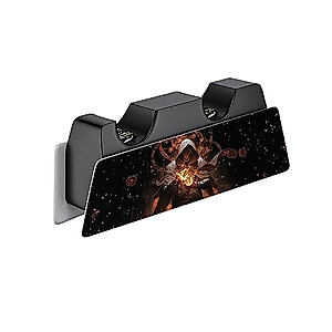 PlayVital Summon of Flame Full Set Skin Decal for ps5 Console Digital Edition, Sticker Vinyl Decal Cover for ps5 Controller & Charging Station & Headset & Media Remote