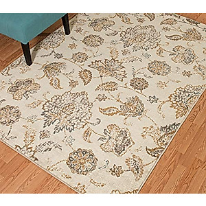 United Weavers Bridges Via Vicosa Linen 10x13 9'10" X 13'2" Area Rug, 9' 10" x 13' 2" (Model: 3001 00197 1013)