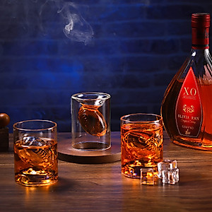 Set of 6 3.4/6.8 oz Football Reversible Shot Glasses Clear Football Fan Shot Cups Football Glasses Football Cups Football Lover Gifts for Men Sports Football Party Drinking Whiskey Beer Liquor Wine