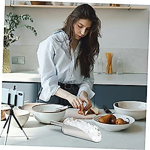 Hoement 1pc Multi-function Spatula Stainless Steel Ice Cubes Plastic Food Stainless Steel Ice Scoop Dry Goods Scoop Metal Candy Scoop Bar Ice Scoop Ice Metal Scooper Ice Scooper Ice Scoops