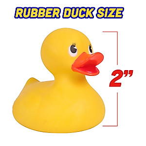Bulk 50-Pack Assorted Rubber Ducks for Jeep Owners and Toddler Party Favors - Mini Rubber Ducks in Bulk Ideal for Rubber Ducking