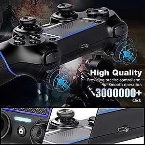 Y Team Wireless Controller for PS4, Wireless PS4 Gaming Controller USB Gamepad Joypad Controller with Dual-Vibration for PS4/ Slim/Pro/PC(Win 7/8/10)