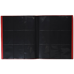 BCW Pro-Folio 9-Pocket Card Album - Red | Archival Safe, Side-Loading Trading Card Binder | Premium Collectible Storage Solution for Trading Cards, TCG, Sports Cards, and More - 360-Card Capacity