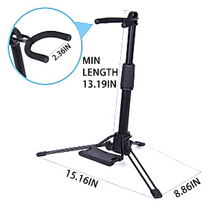GEEK Professional EWI Stand | Aerophone&Electronic Wind Instrument Stand holder | Foldable&Stable Metal Stand | Adjustable Height | Antiskid designed Tripod Stand | For AKAI Roland Yamaha EWI series