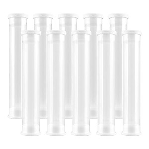 BAOFALI 20Pcs Large Clear Plastic Empty Tubes Storage Transparent Plastic Test Tube Container Both Ends with Lid Tubes Bead Container Set forDIY Craft Supply Storage Candy Storage（5 x1inch）