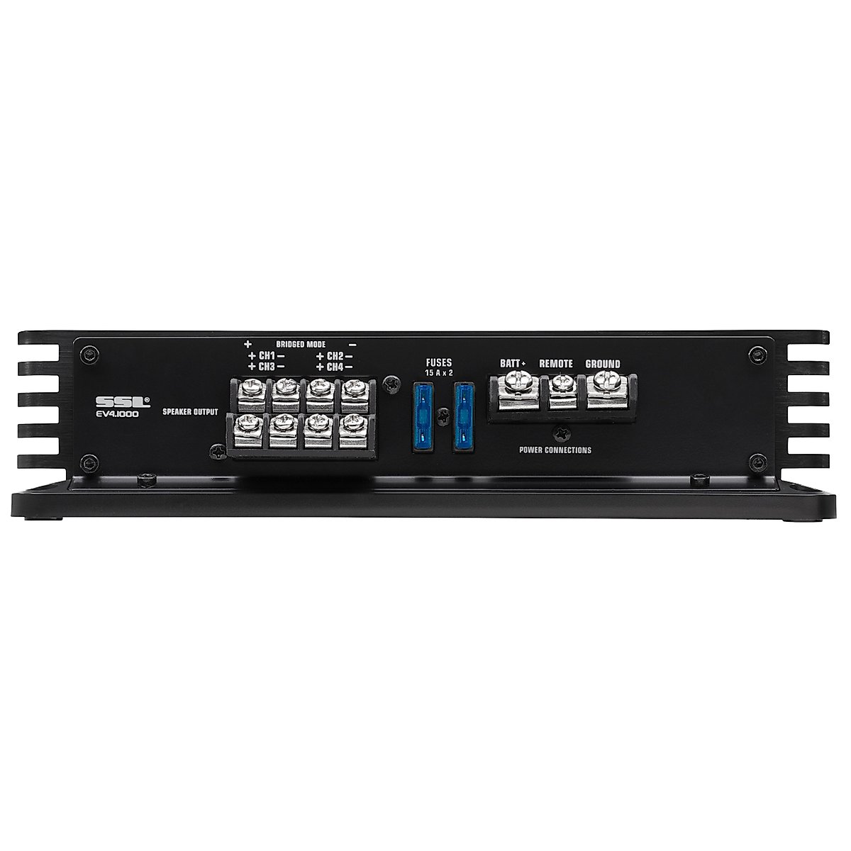 Sound Storm Laboratories EV4.1000 4 Channel Car Audio Amplifier - 1000 High Output, High/Low Level Inputs, Hook Up to Subwoofer for Bass