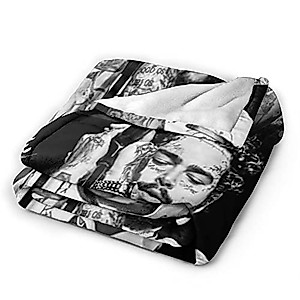 Novelty Sofa Throw Blanket, Singer 3D Print Super Soft Flannel Bed Blanket, Breathable No Fade Fuzzy Blanket for Fall Winter Living Room Bedroom Couch Sofa Indoor Recliner Gift 50X40 in