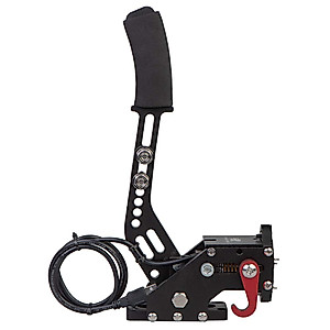 CNRAQR PC Racing Game USB Handbrake for 16Bit SIM for Racing Games, Compatible with G27 G29 G920 G923 T500 T300 Simulate Linear Handbrake（With Fixing Clip and Plate