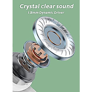 PIVADA Wireless Earbuds, Air Pro Bluetooth 5.3 Headphones 30H Playtime Charging Case, IPX7 Waterproof Earphones with Mic for Android iOS Cell Phone Computer Laptop Sports