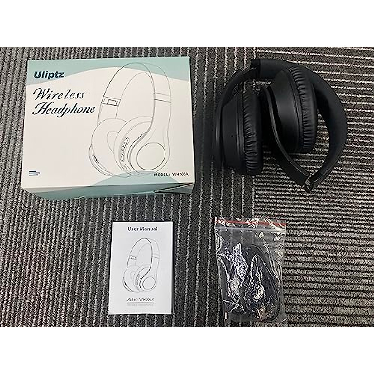 Uliptz Wireless Bluetooth Headphones, 65H Playtime, 6EQ Sound Modes, HiFi Stereo Over Ear Headphones with Microphone, Foldable Bluetooth 5.3 Headphones for Travel/Office/Cellphone/PC (Rose Gold)