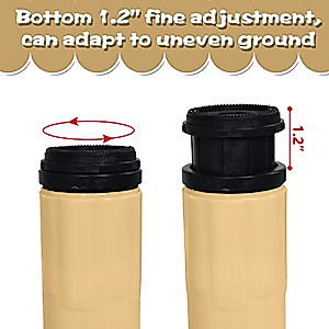 monleelnom Children's Table and Chair Set Suitable for Boys and Girls Age 2-12 Height Adjustable Table top Can be Painted with 6 Seats Suitable for Family Learning Daily use (Wood Color)