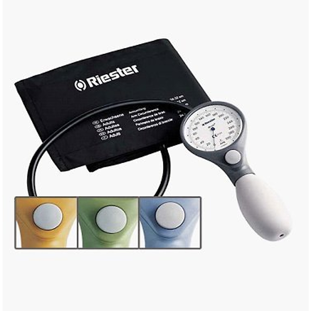 Riester - Mobile Aneroid Sphygmomanometer ri-san Latex Free - - Blue