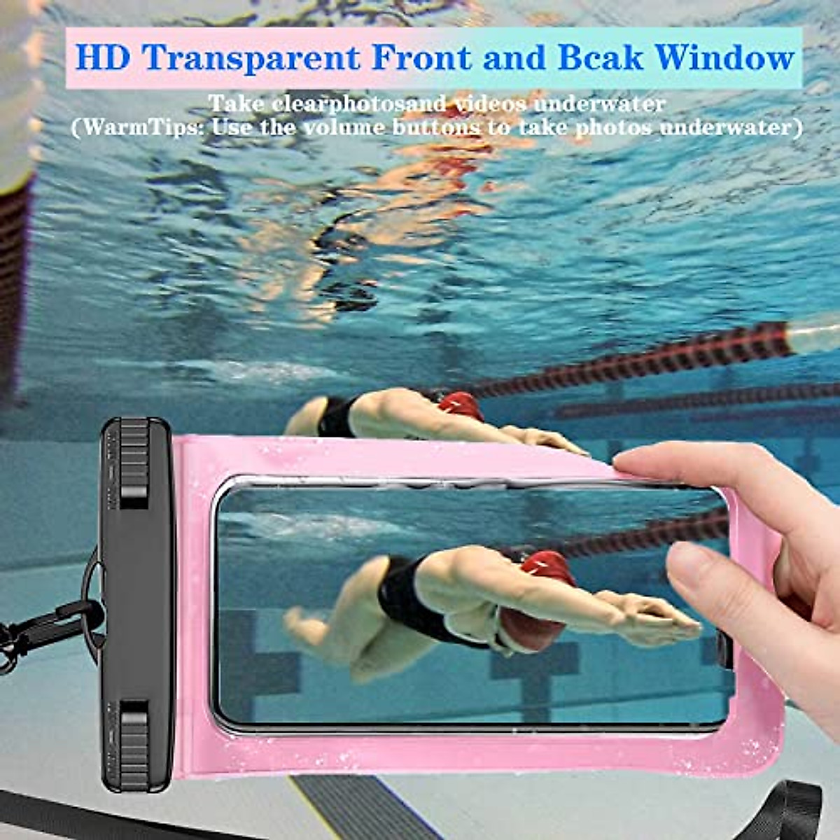 DXNONA 4 Packs Multicolor Universal Waterproof Case,Waterproof Phone Pouch Dry Bag for iPhone,Samsung,Up to 7.5",IPX8 Waterproof Bag,Beach,Boating,Swimming,Kayaking,Yachting