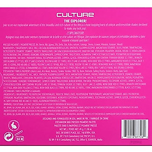 Juvia's Place Culture - Yellow, Greens, Purple, Chromatic, Eyeshadow Palette, Professional Eye Makeup, Pigmented Eyeshadow Palette, Makeup Palette for Eye Color & Shine, Pressed Eyeshadow Cosmetics