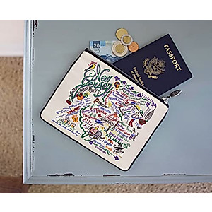 Catstudio New Jersey Zip Pouch - Natural | 5" x 7"