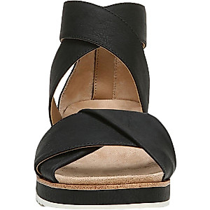 LifeStride Womens Zoom Sport Sandal Black 6.5 W