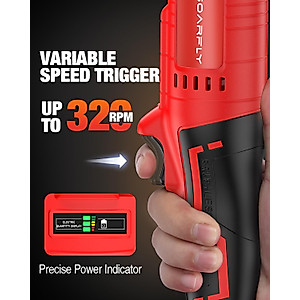 Cordless Electric Ratchet Wrench Set 3/8", Upgraded 60 Ft-lbs 21V Powerful Ratchet Tool Kit, With LED Light Cordless Ratchet,Variable Speed,7 Sockets, 3" Extension Bar, 1/4" Adapter, 2*2000mAh Battery